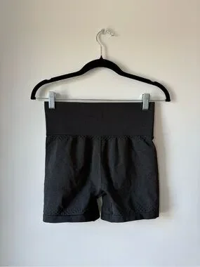 Gymshark | Shorts | Gymshark Dark Grey Highwaist Bike Shorts With Logo ...